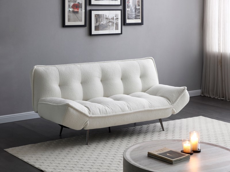 Land Of Beds Portia Cream Sofa Bed Land of Beds