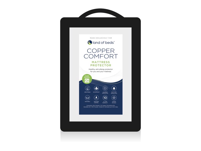 Land Of Beds Copper Comfort Mattress Protector | Land of Beds